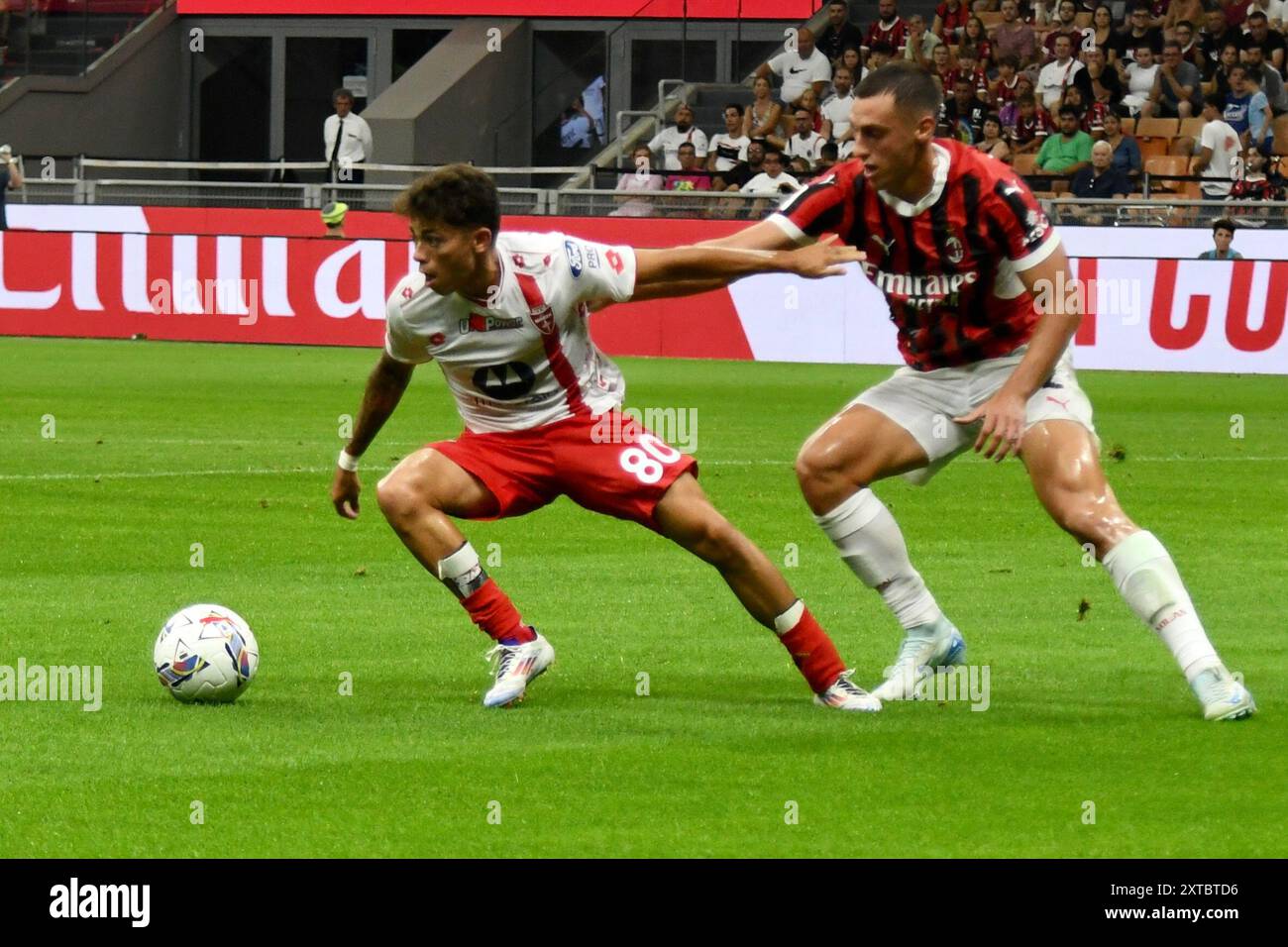 AC Monza's Samuele Vignato in Trofeo Silvio Berlusconi at San Siro ...