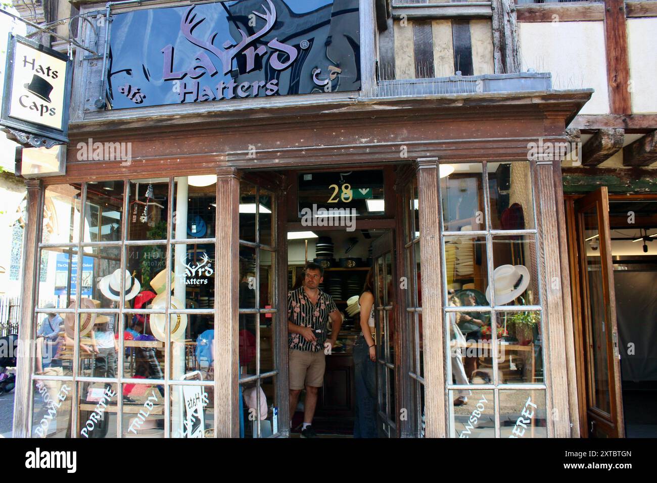 Laird Hatters shop front in 28 cornmarket oxford OX1 3EY england UK ...