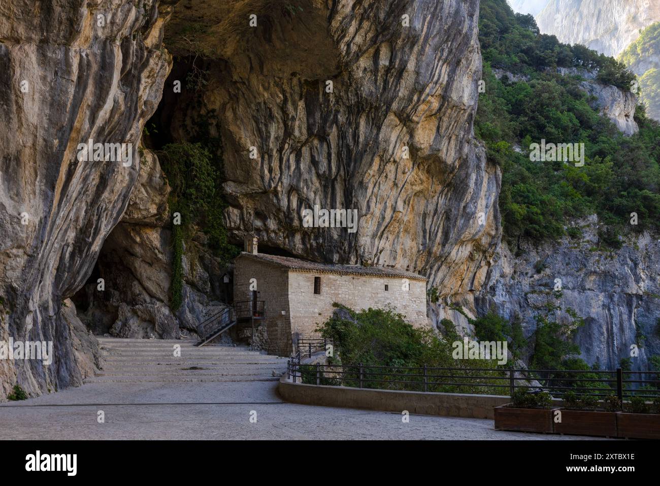 The Tempio del Valadier, a neoclassical temple carved into the rock ...