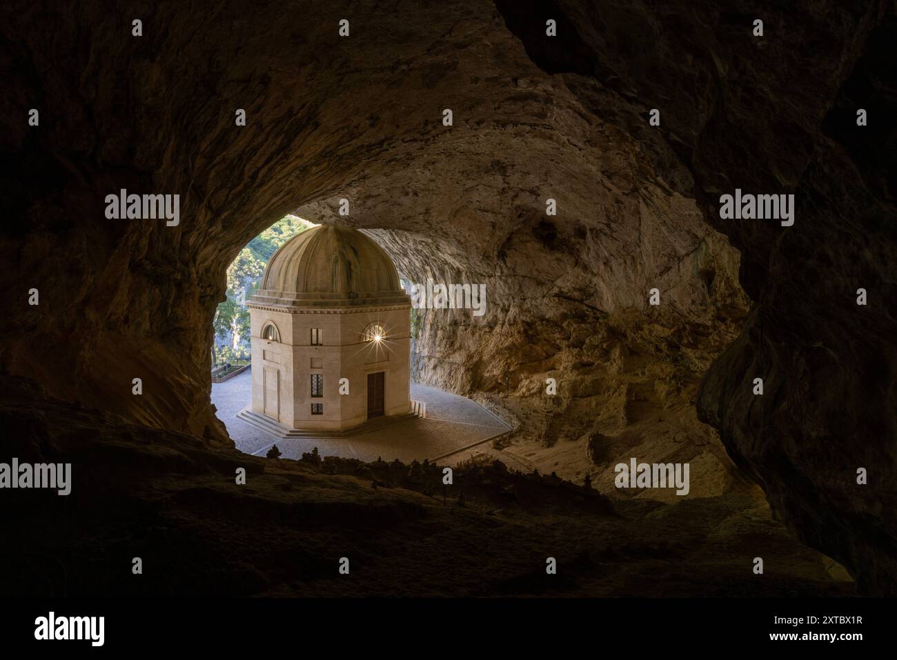 The Tempio del Valadier, a neoclassical temple carved into the rock ...