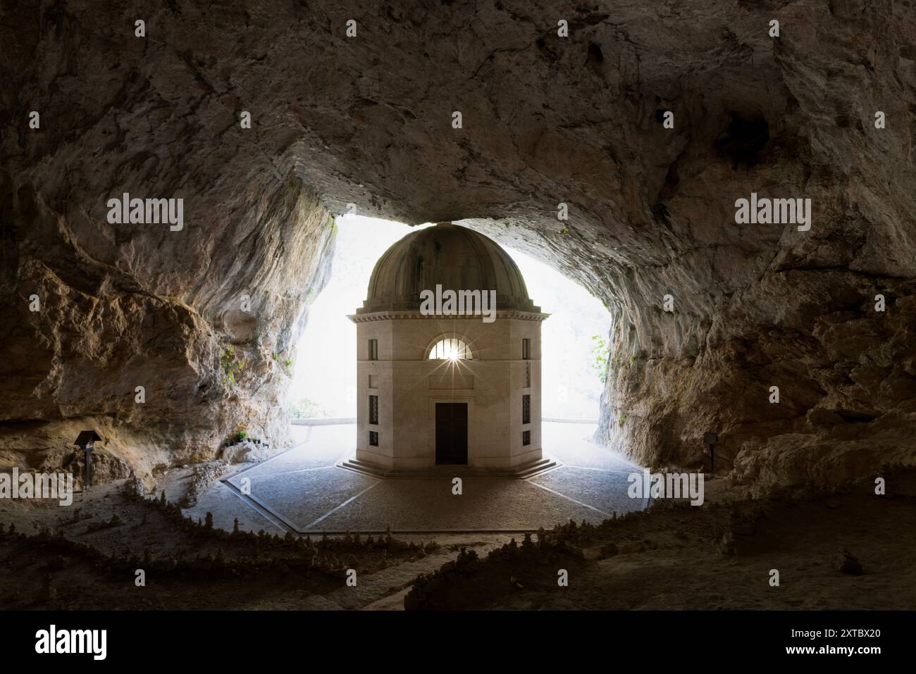 The Tempio del Valadier, a neoclassical temple carved into the rock ...