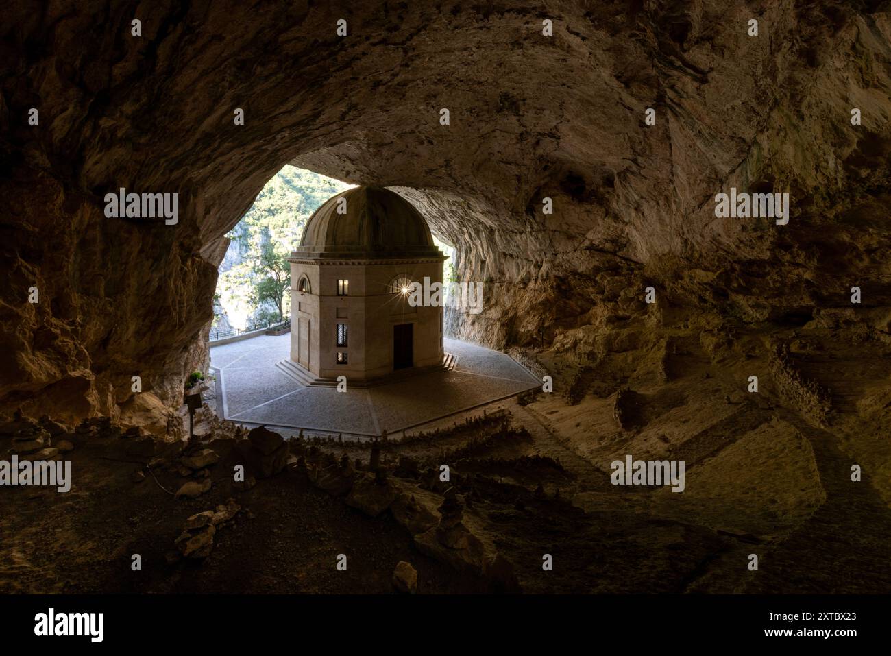The Tempio del Valadier, a neoclassical temple carved into the rock ...