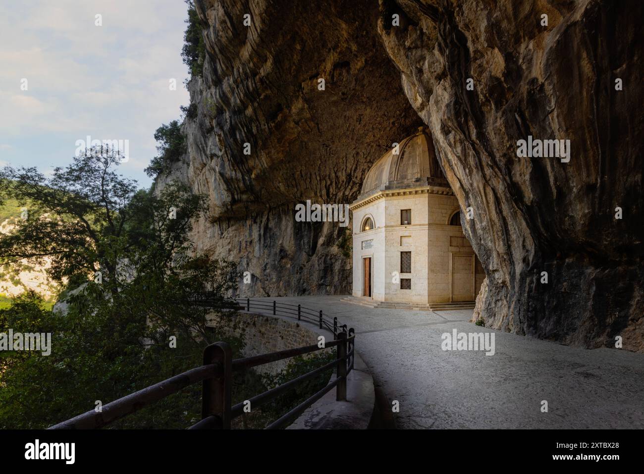 The Tempio del Valadier, a neoclassical temple carved into the rock ...