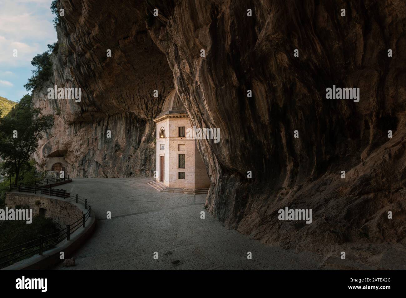 The Tempio del Valadier, a neoclassical temple carved into the rock ...