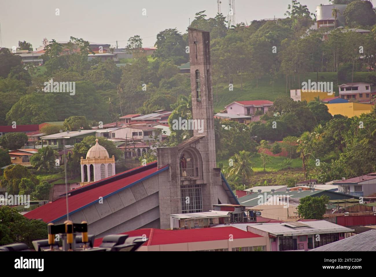 View from cruise ship of Puerto Limón, Limón, Port Limon, Costa Rica ...