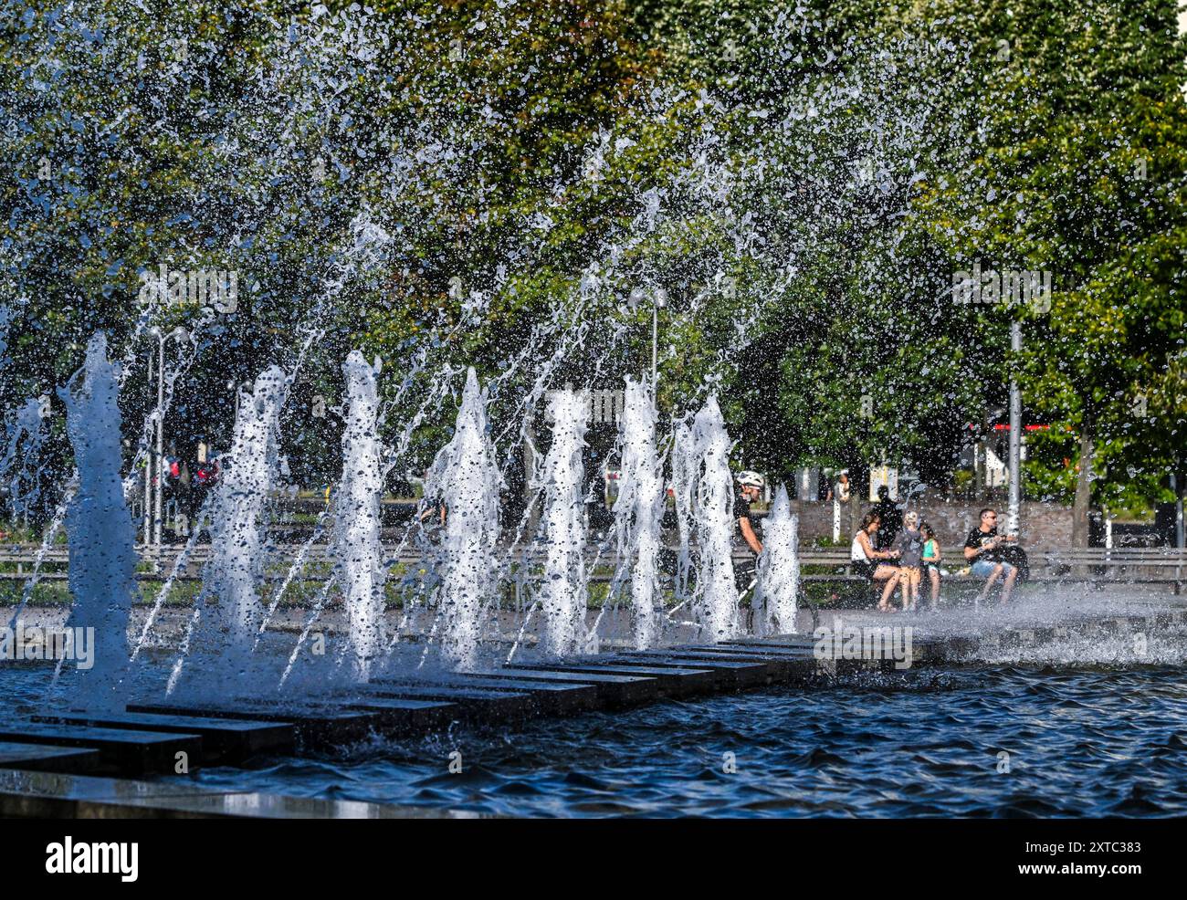 Berlin, Germany. 14th Aug, 2024. Fountains from the water cascades at ...