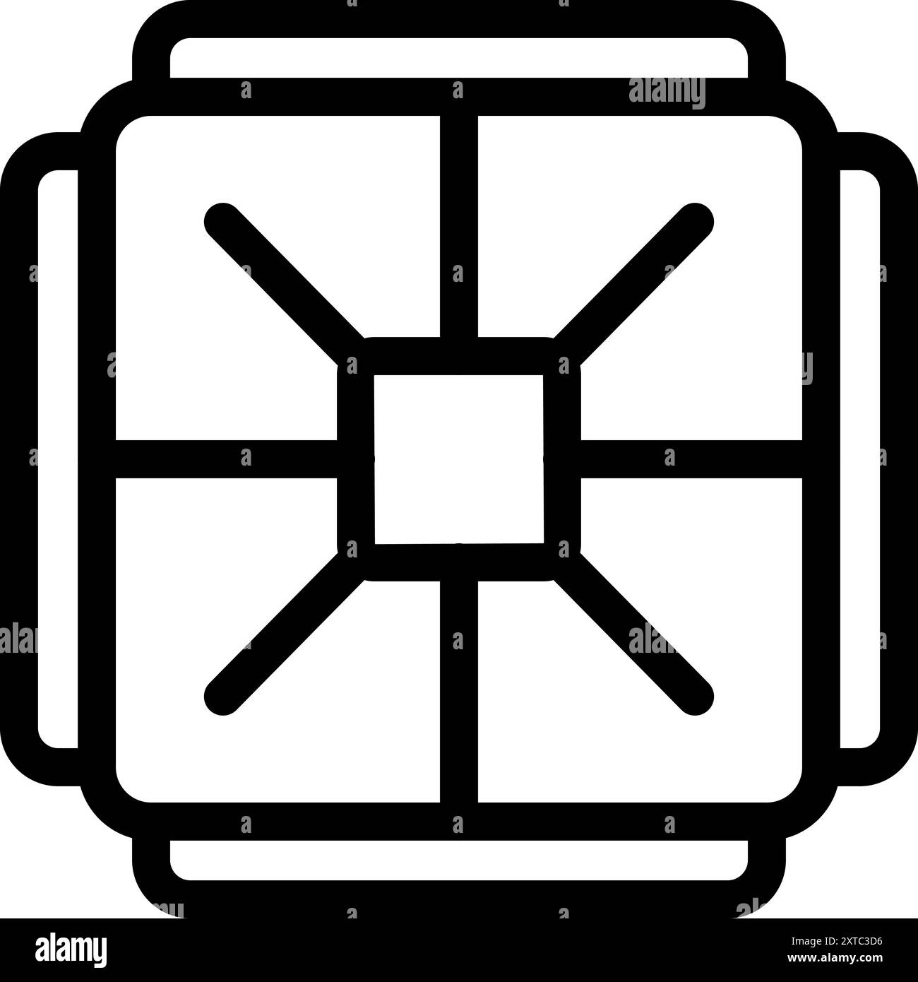 Simple vector icon of a bento box, a traditional japanese lunchbox ...