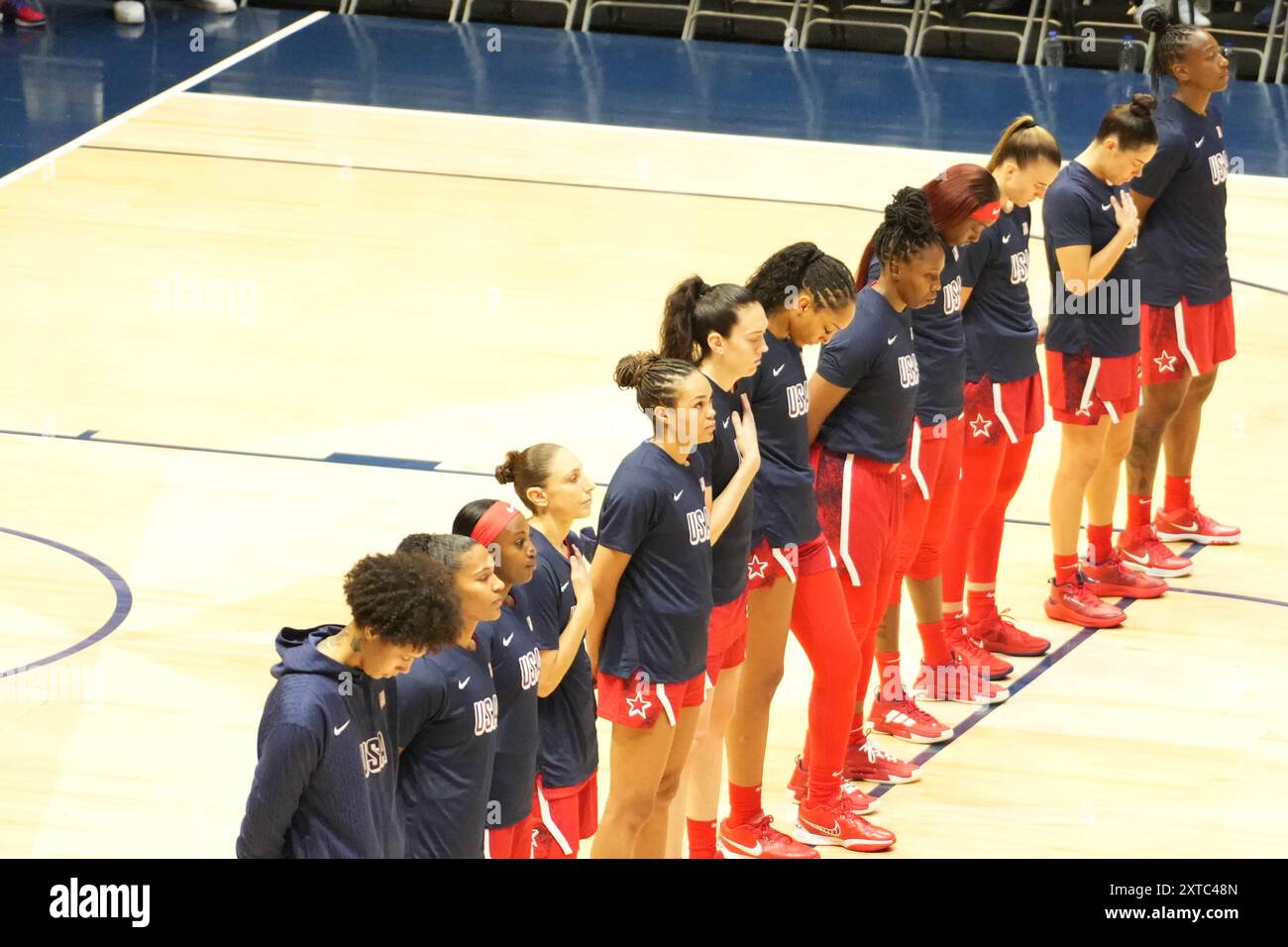 TEAM USA during the International Friendly women's basketball match ...