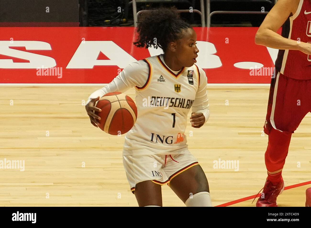ALEXIS PETERSON OF TEAM GERMANY during the International Friendly women ...