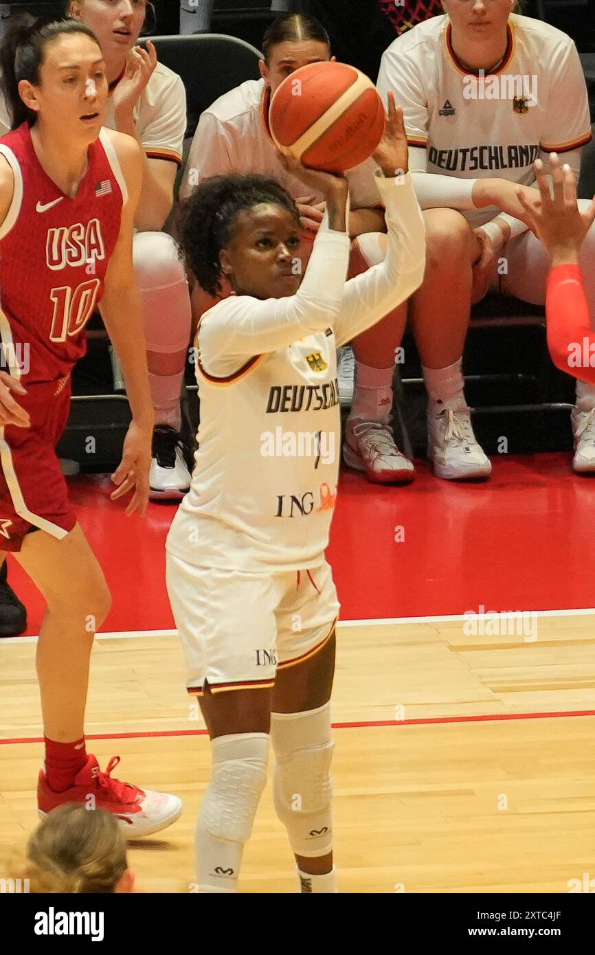 ALEXIS PETERSON OF TEAM GERMANY during the International Friendly women ...