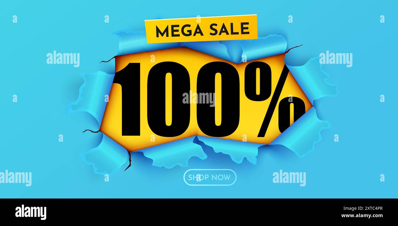 100 percent special offer mega sale Stock Vector Images - Alamy