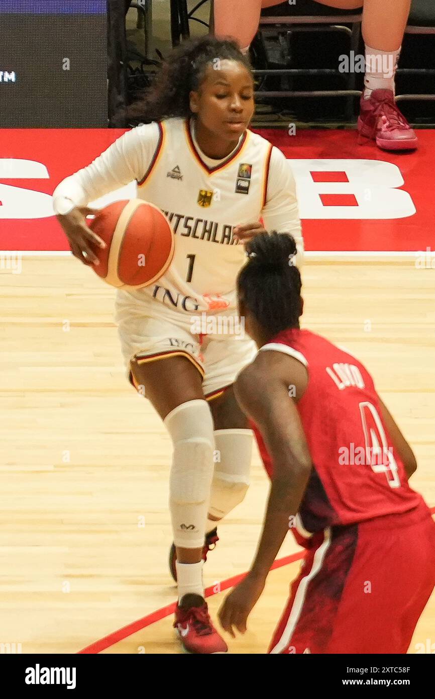 ALEXIS PETERSON OF TEAM GERMANY during the International Friendly women ...