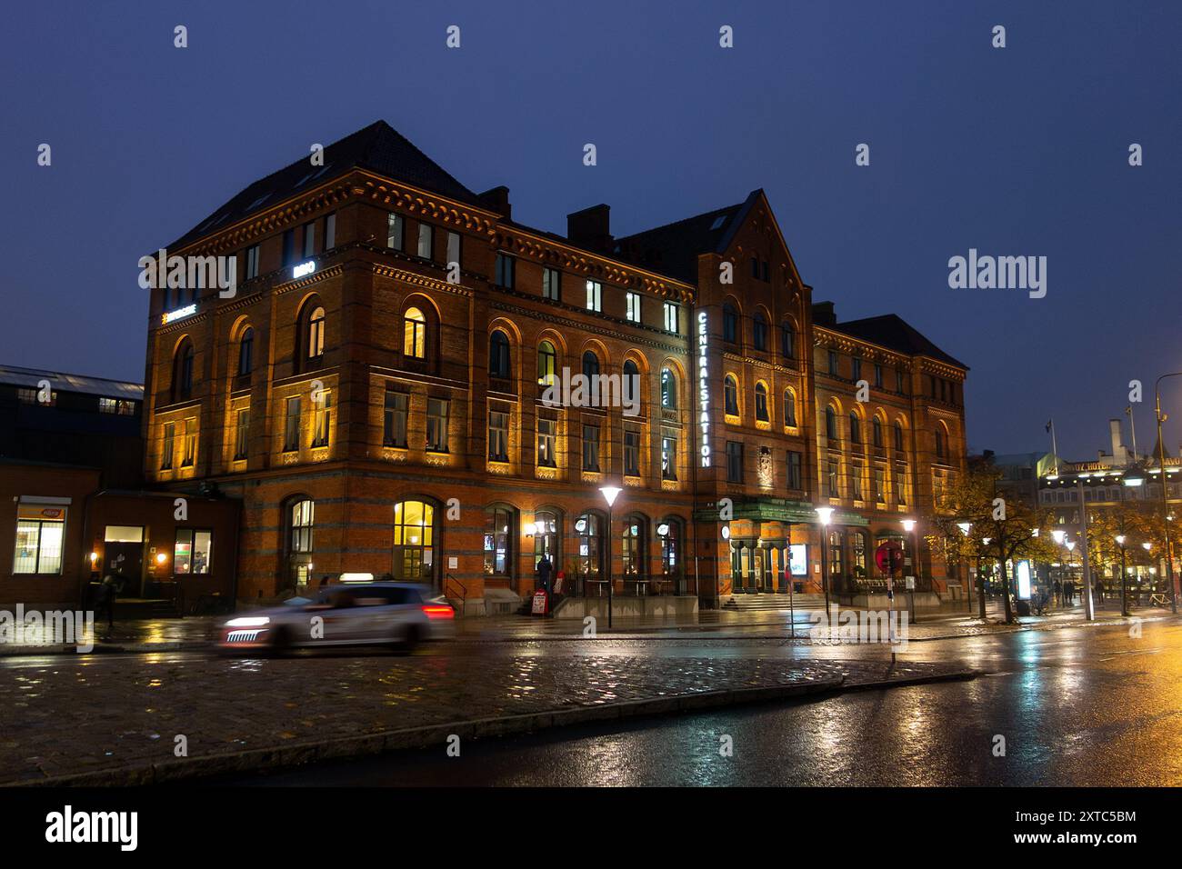 MALMO, SWEDEN - OCTOBER 25, 2014: Malmo Centralstation main train and ...