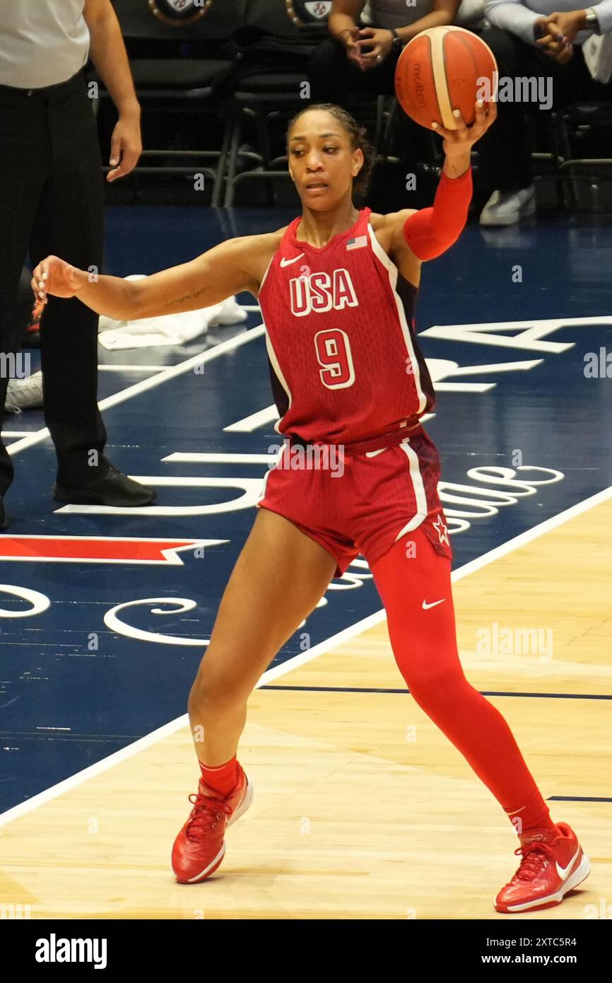 AJA WILSON of TEAM USA during the International Friendly women's ...