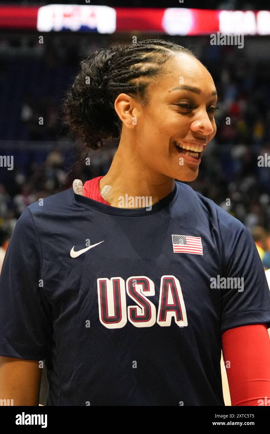 AJA WILSON of TEAM USA during the International Friendly women's ...