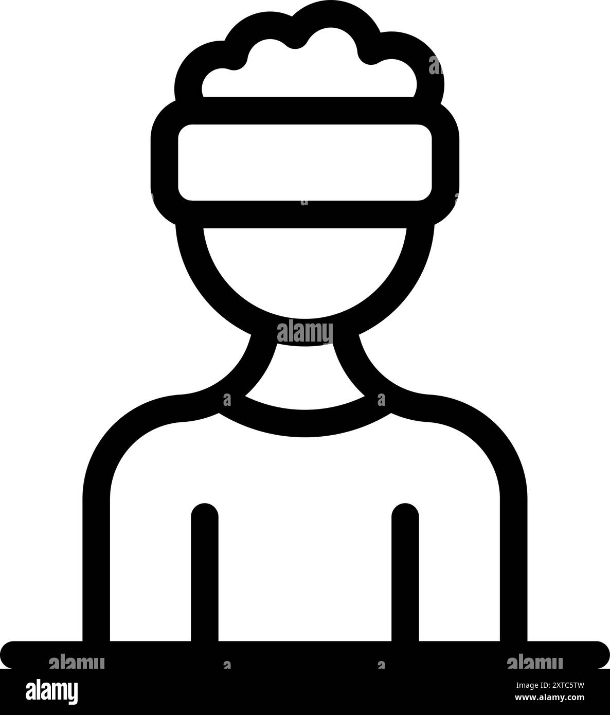 Man is wearing a vr headset, immersed in the digital world of the metaverse Stock Vector Image ...