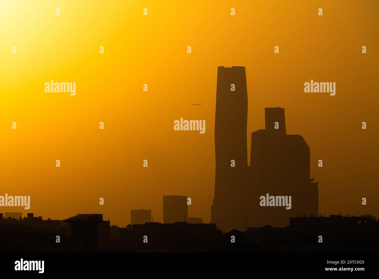 A view of KAFD in the morning haze Saudi Arabia Riyadh Stock Photo - Alamy