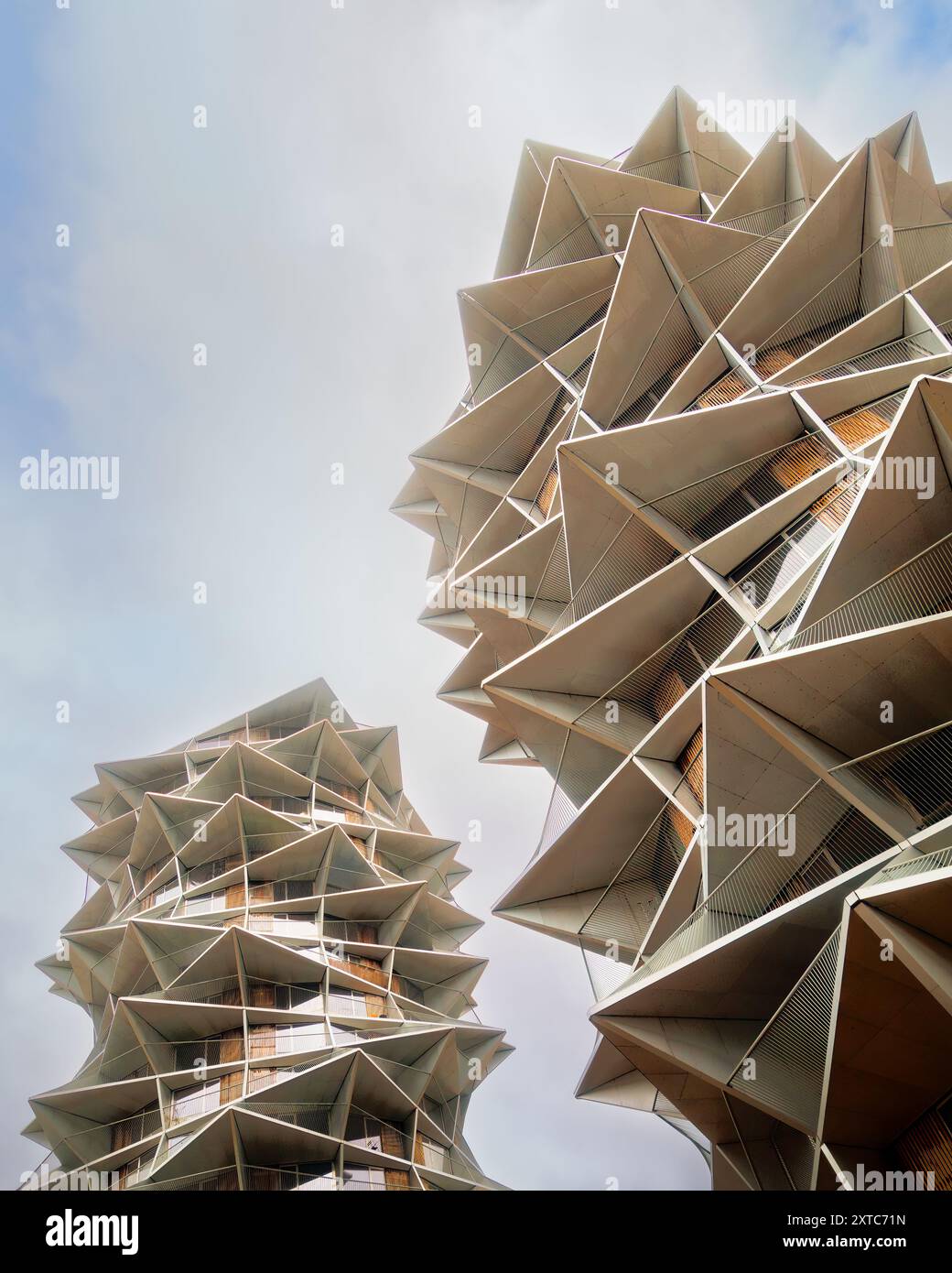 Copenhagen, Denmark - Kaktus Towers apartment building by BIG Stock ...