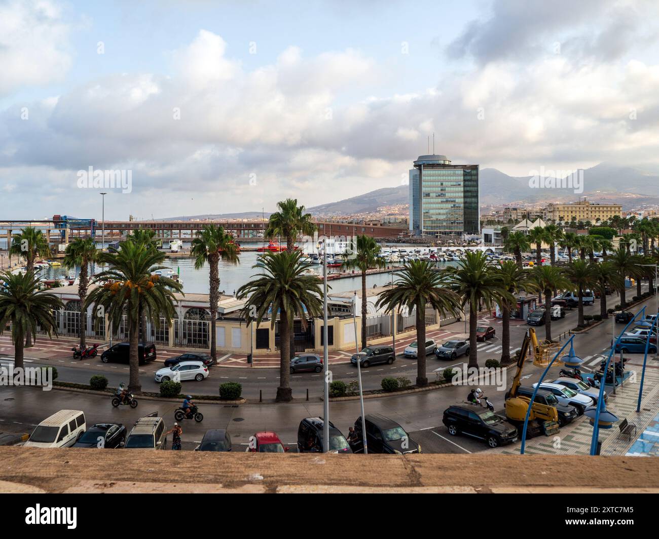 Panoramic view of the port and city of Melilla, Spain Stock Photo - Alamy