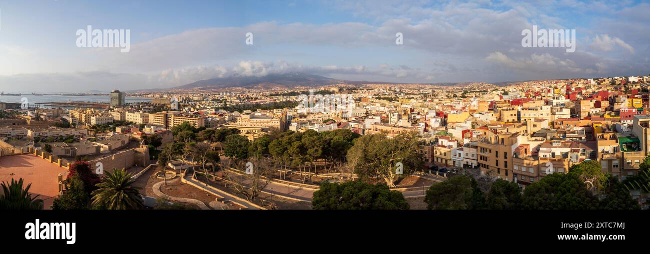 Panoramic view of the port and city of Melilla, Spain Stock Photo - Alamy