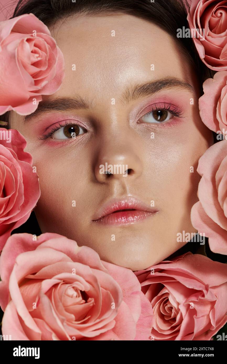 Close up beautiful young womans hi-res stock photography and images - Alamy
