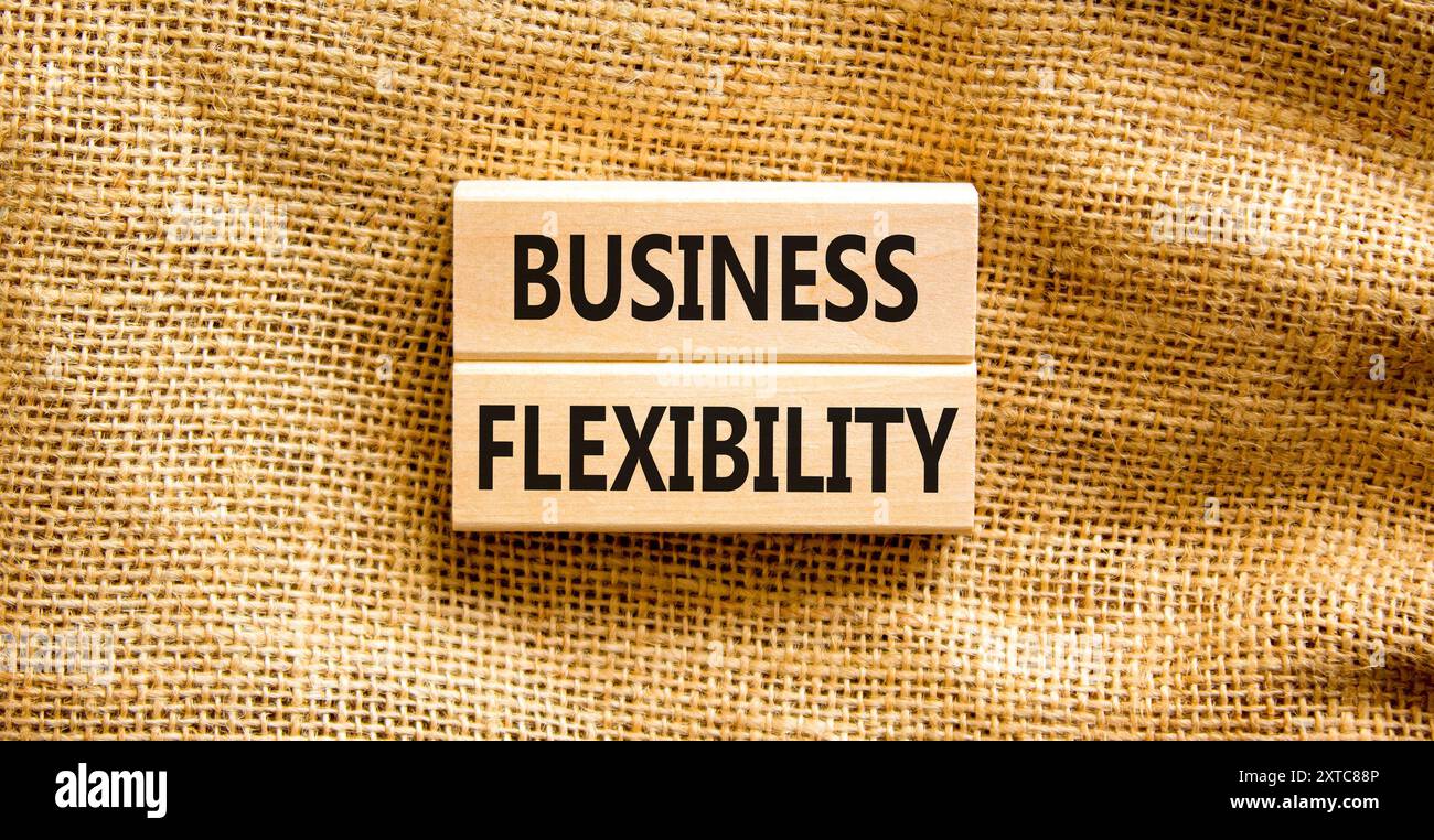 Business flexibility symbol. Concept words Business flexibility on ...