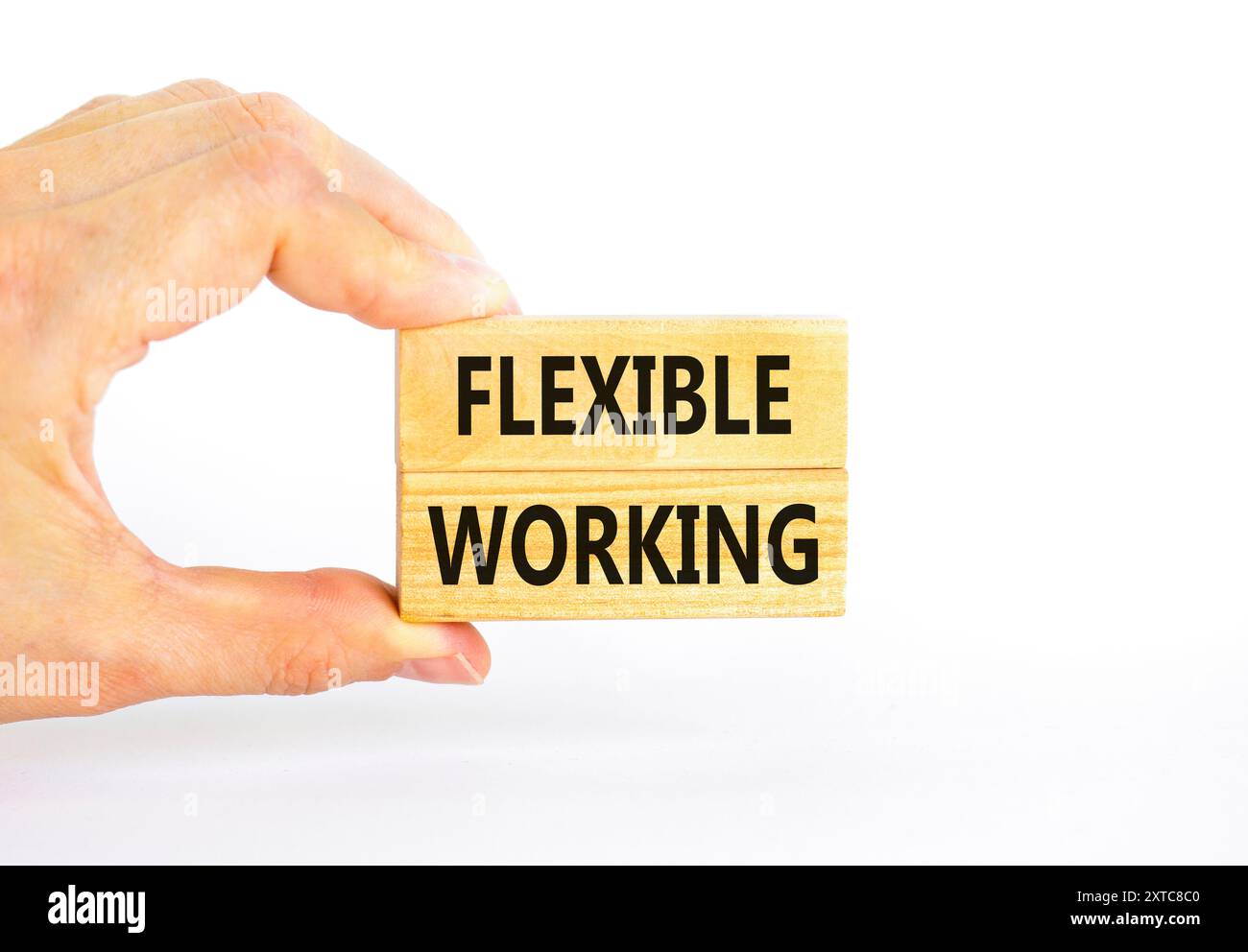 Flexible working symbol. Concept words Flexible working on beautiful ...