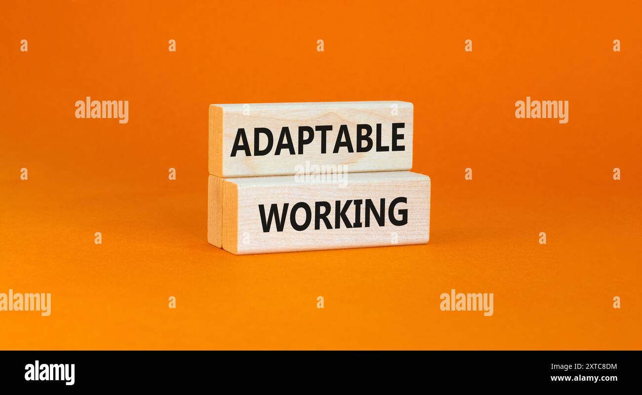 Adaptable working symbol. Concept words Adaptable working on beautiful ...