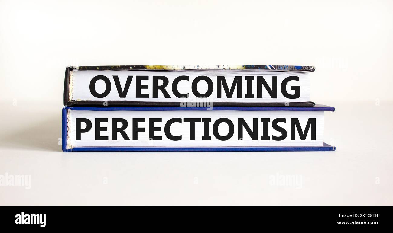 Overcoming perfectionism symbol. Concept words Overcoming perfectionism ...