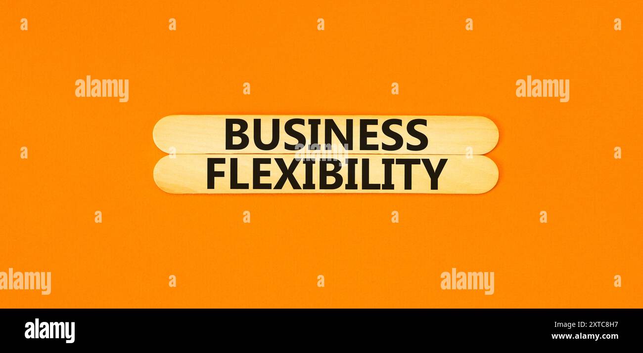 Business flexibility symbol. Concept words Business flexibility on ...