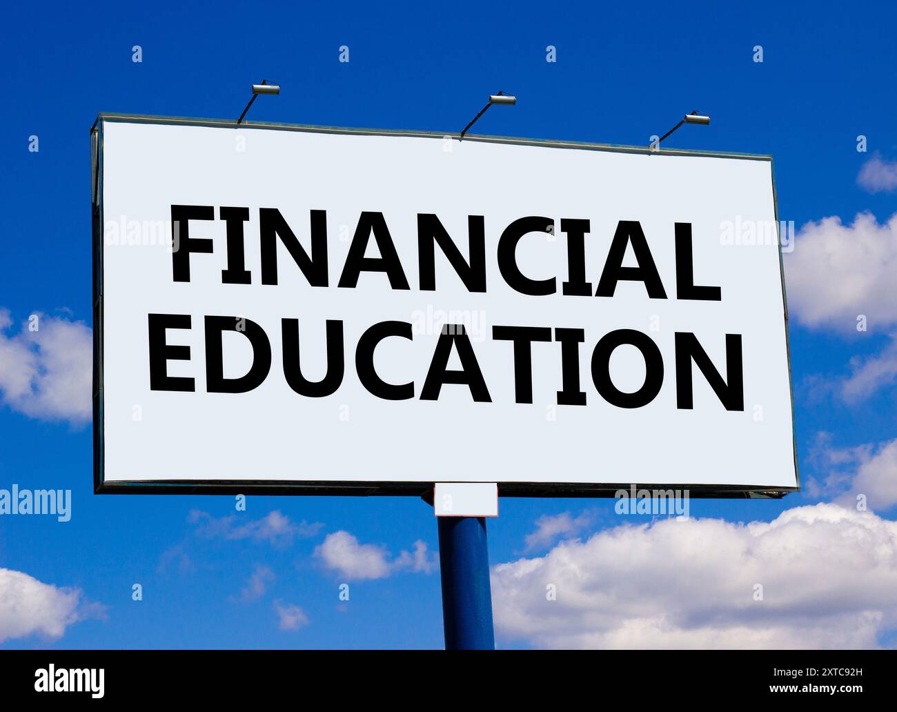 Financial education symbol. Concept words Financial education on ...