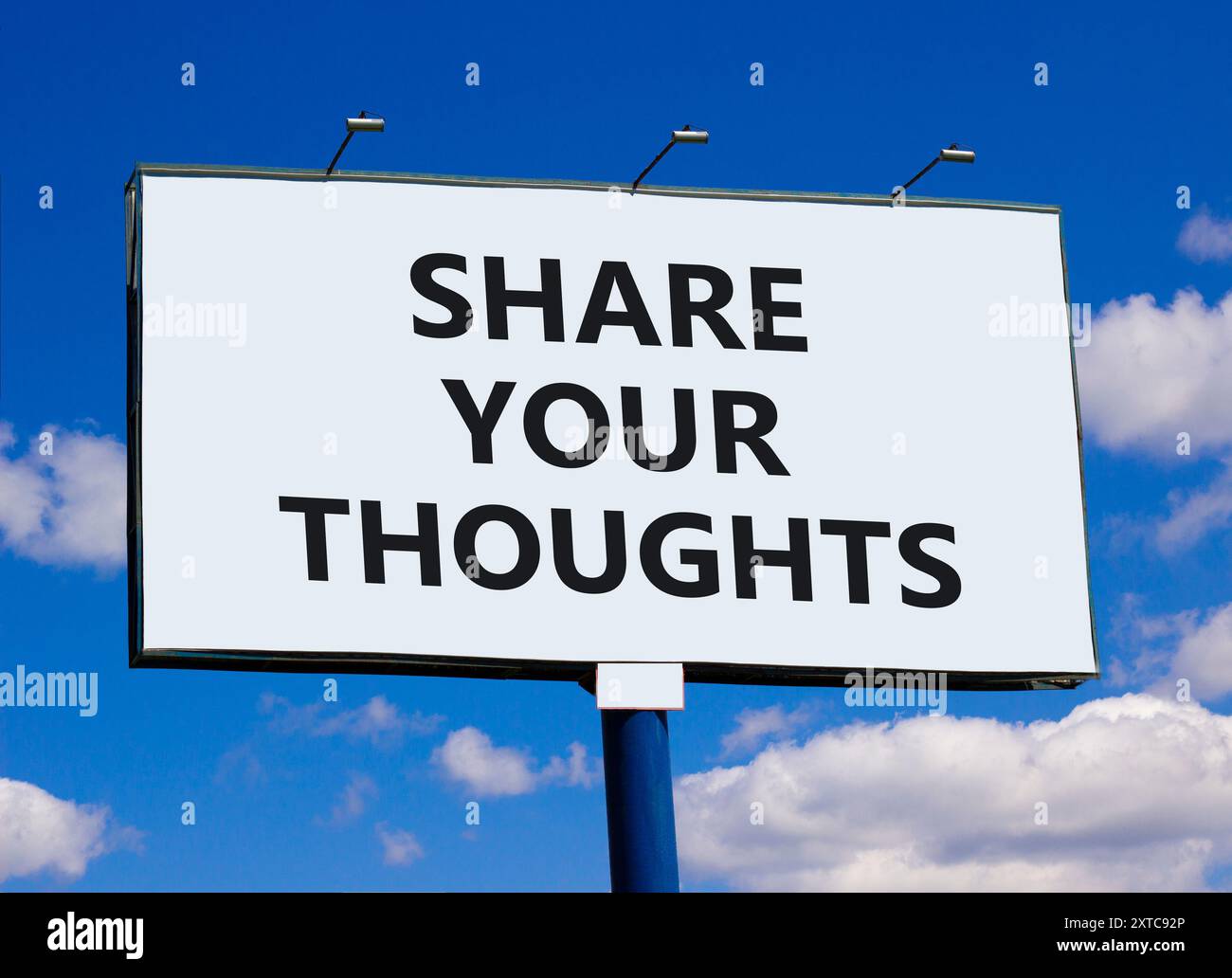 Share your thoughts symbol. Concept words Share your thoughts on ...