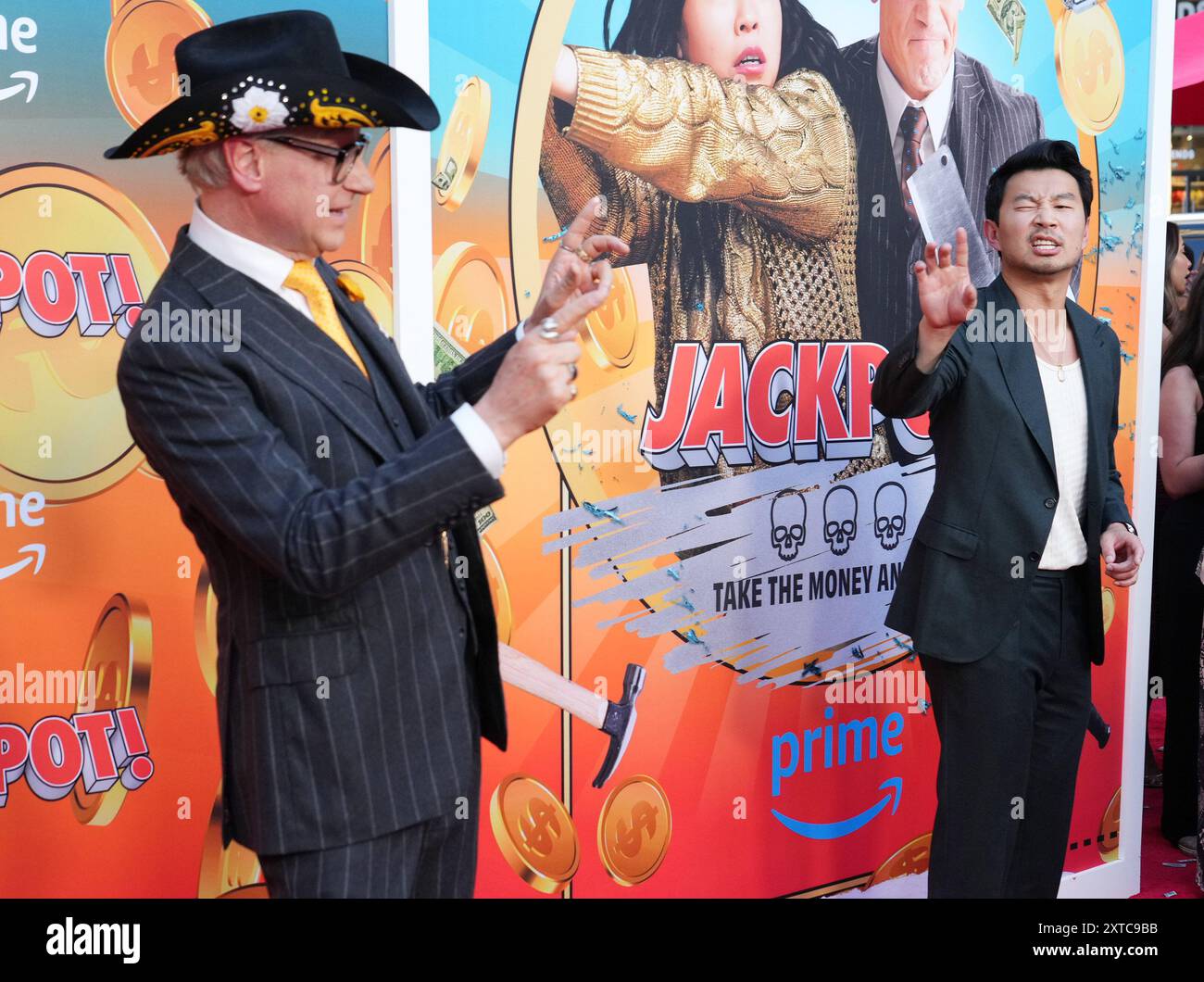 Los Angeles, USA. 13th Aug, 2024. (L-R) Paul Feig and Simu Liu at the ...