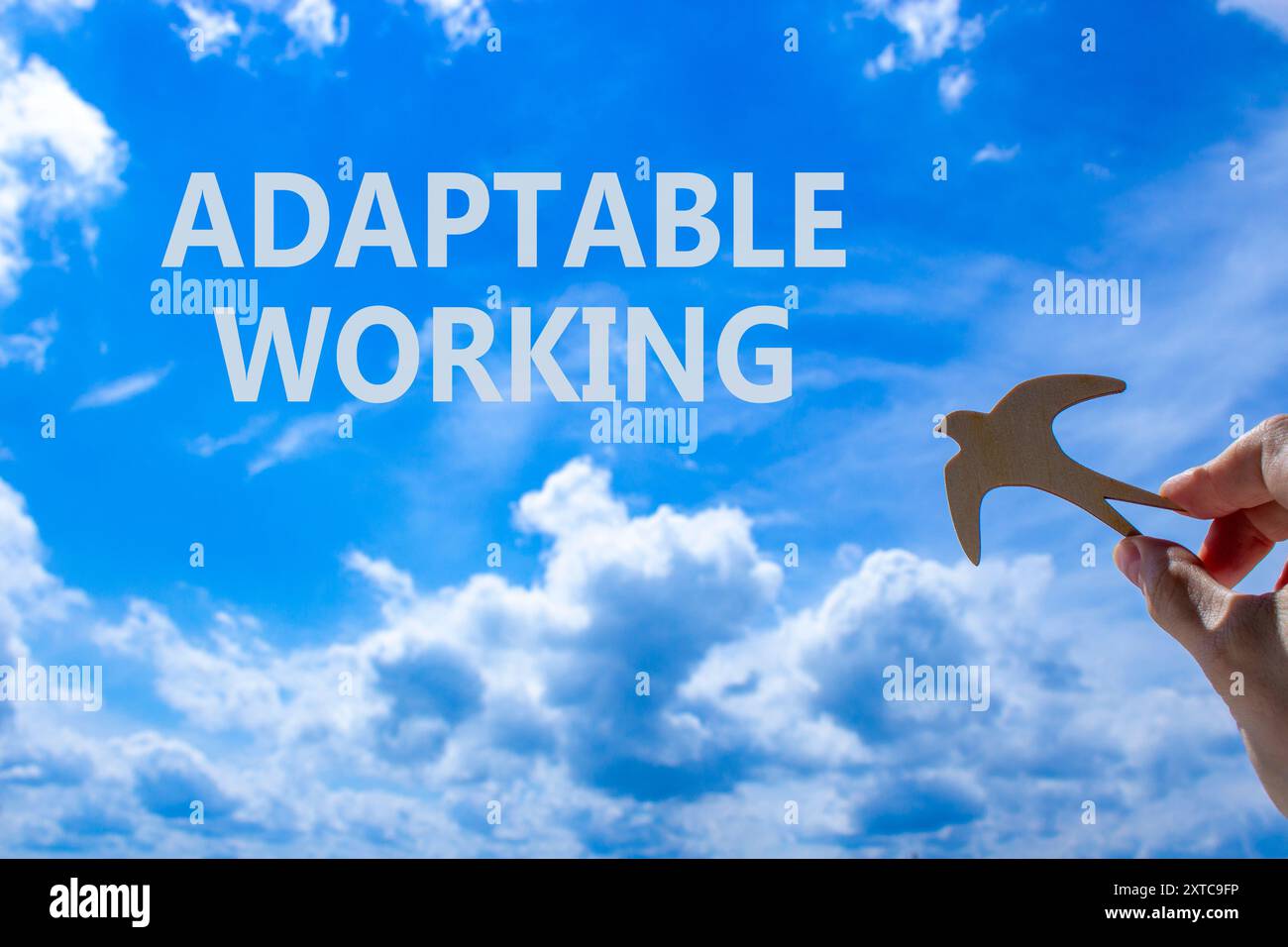 Adaptable working symbol. Concept words Adaptable working on beautiful ...