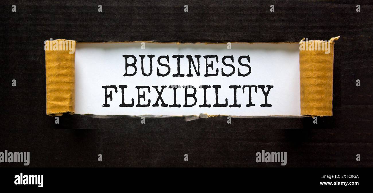 Business flexibility symbol. Concept words Business flexibility on ...