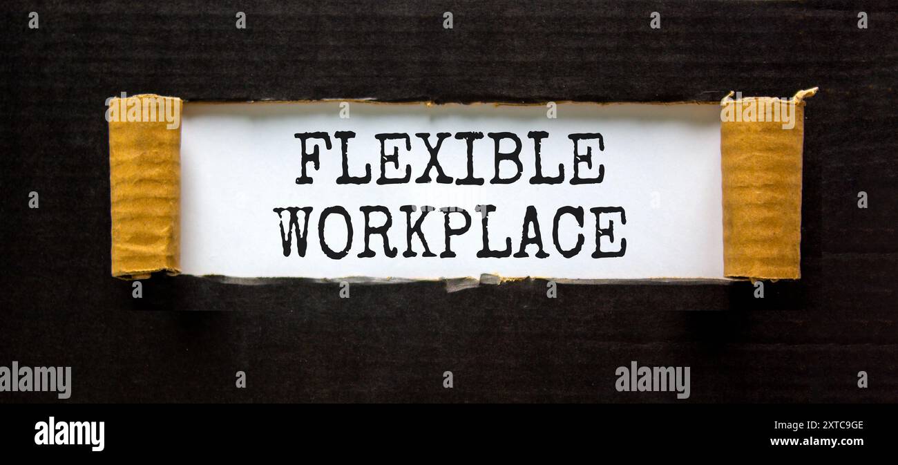 Flexible workplace symbol. Concept words Flexible workplace on ...
