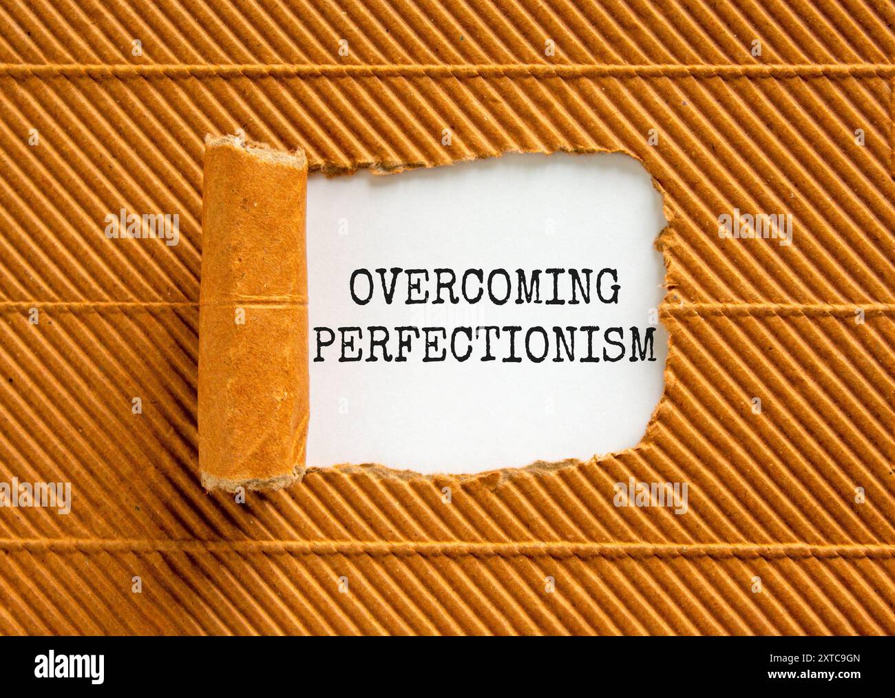 Overcoming perfectionism symbol. Concept words Overcoming perfectionism ...