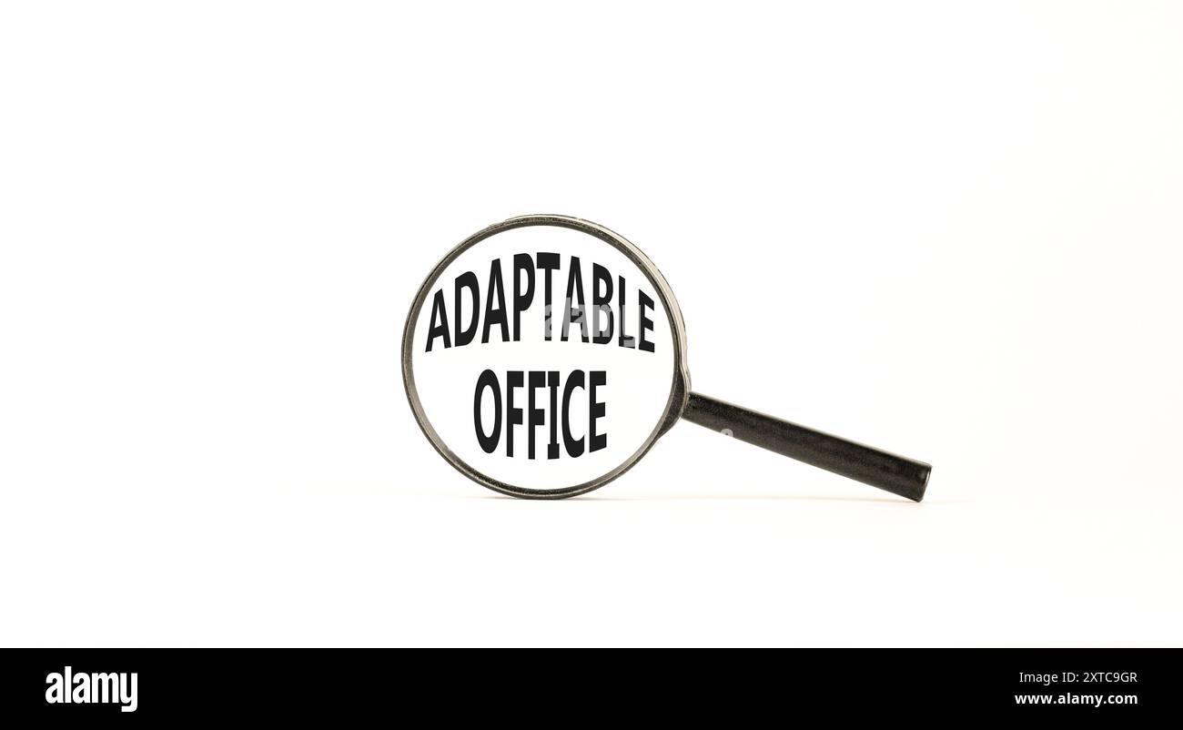 Adaptable office symbol. Concept words Adaptable office in beautiful ...