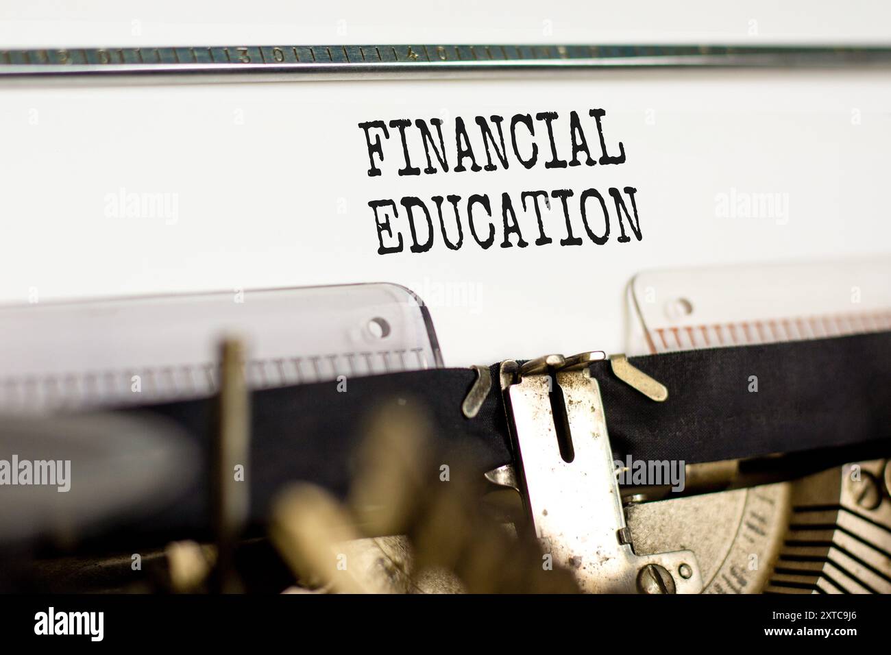 Financial education symbol. Concept words Financial education typed on ...