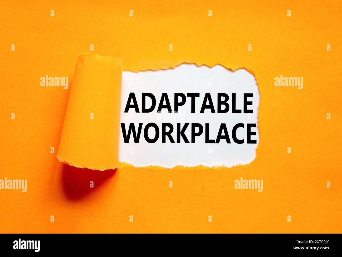 Adaptable workplace symbol. Concept words Adaptable workplace on ...