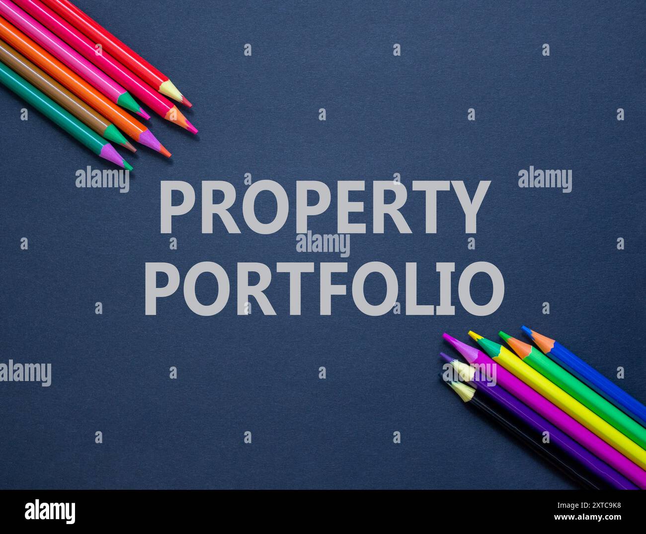 Property portfolio symbol. Concept words Property portfolio on ...