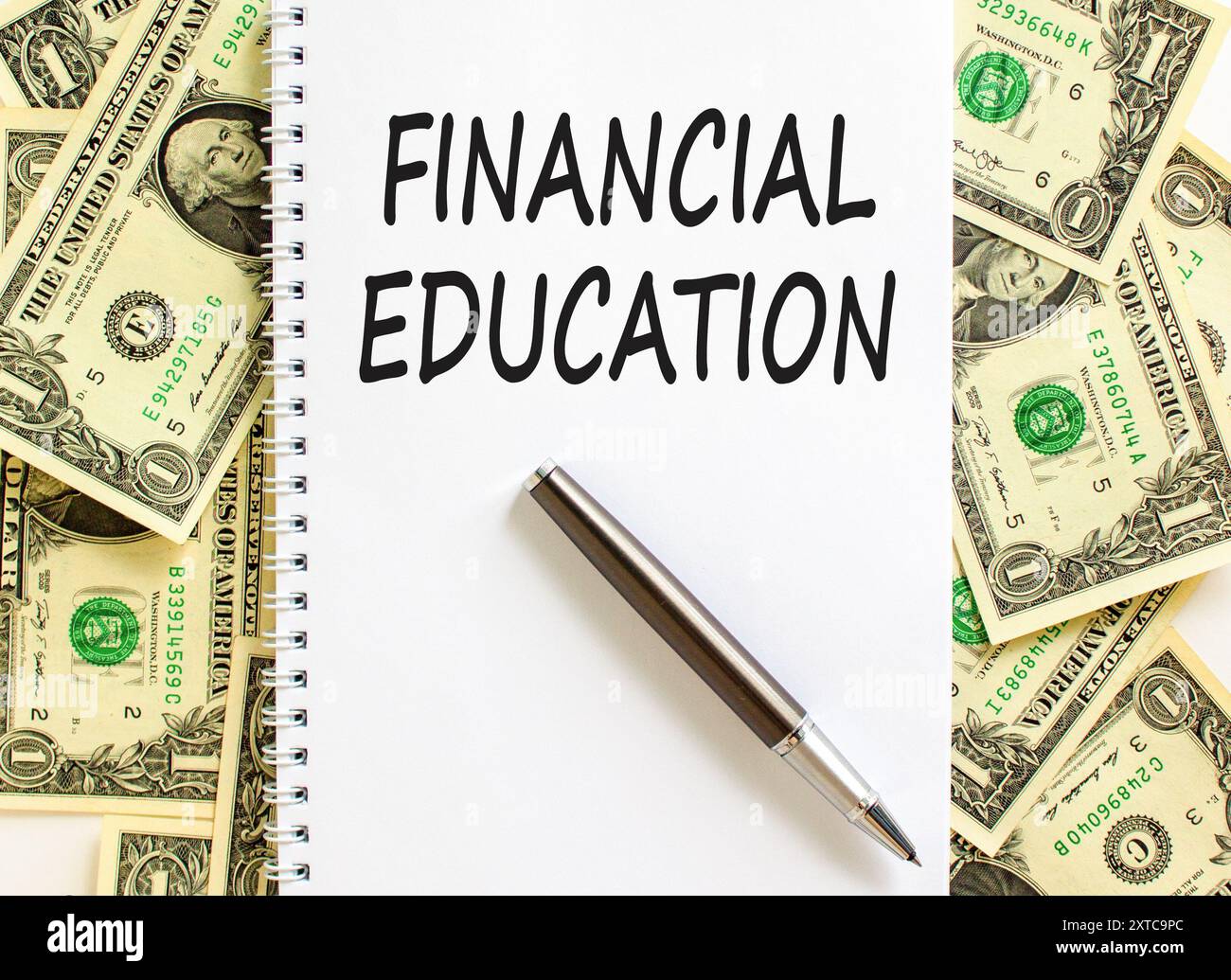 Financial education symbol. Concept words Financial education on ...