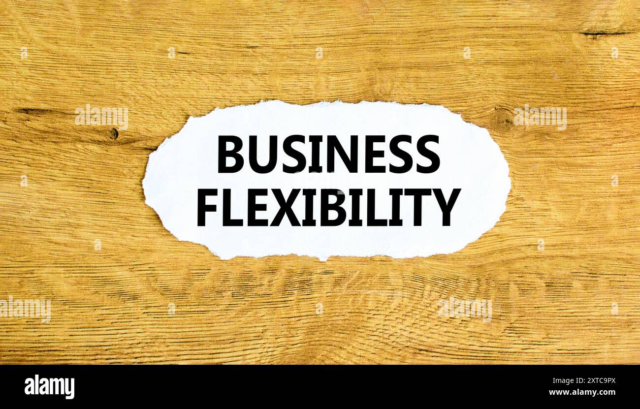 Business flexibility symbol. Concept words Business flexibility on ...
