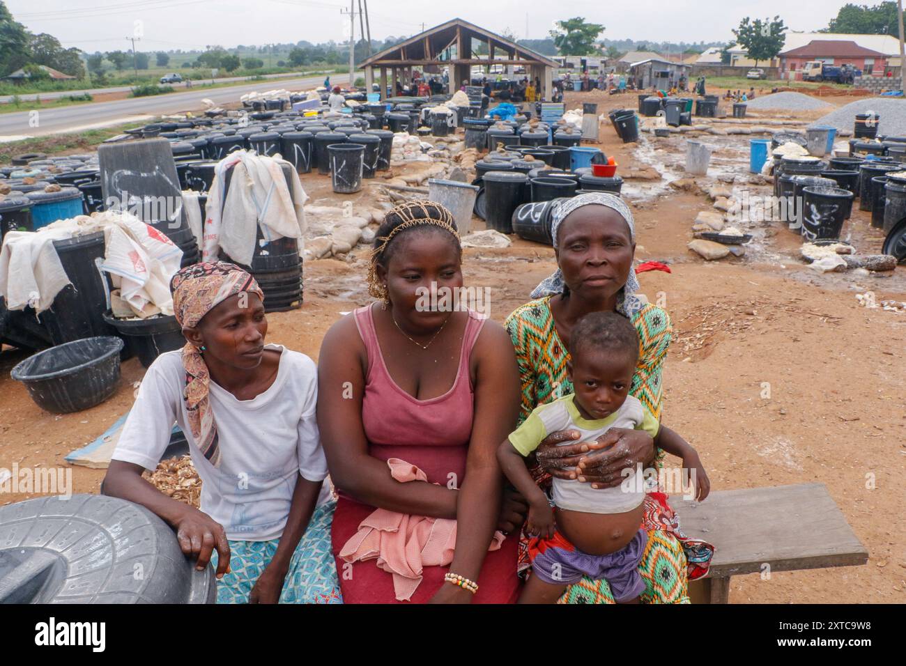 Females in Abuja are struggling and making strides in a local cassava ...