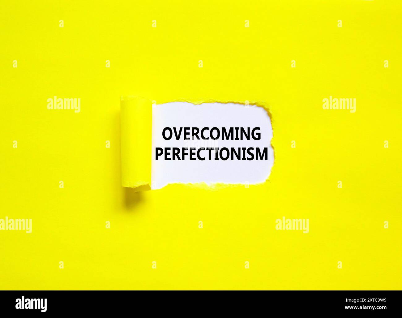 Overcoming perfectionism symbol. Concept words Overcoming perfectionism ...