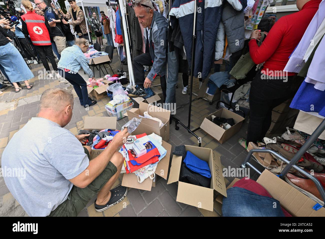 Kursk, Russia. 13th Aug, 2024. The situation in the Kursk region ...