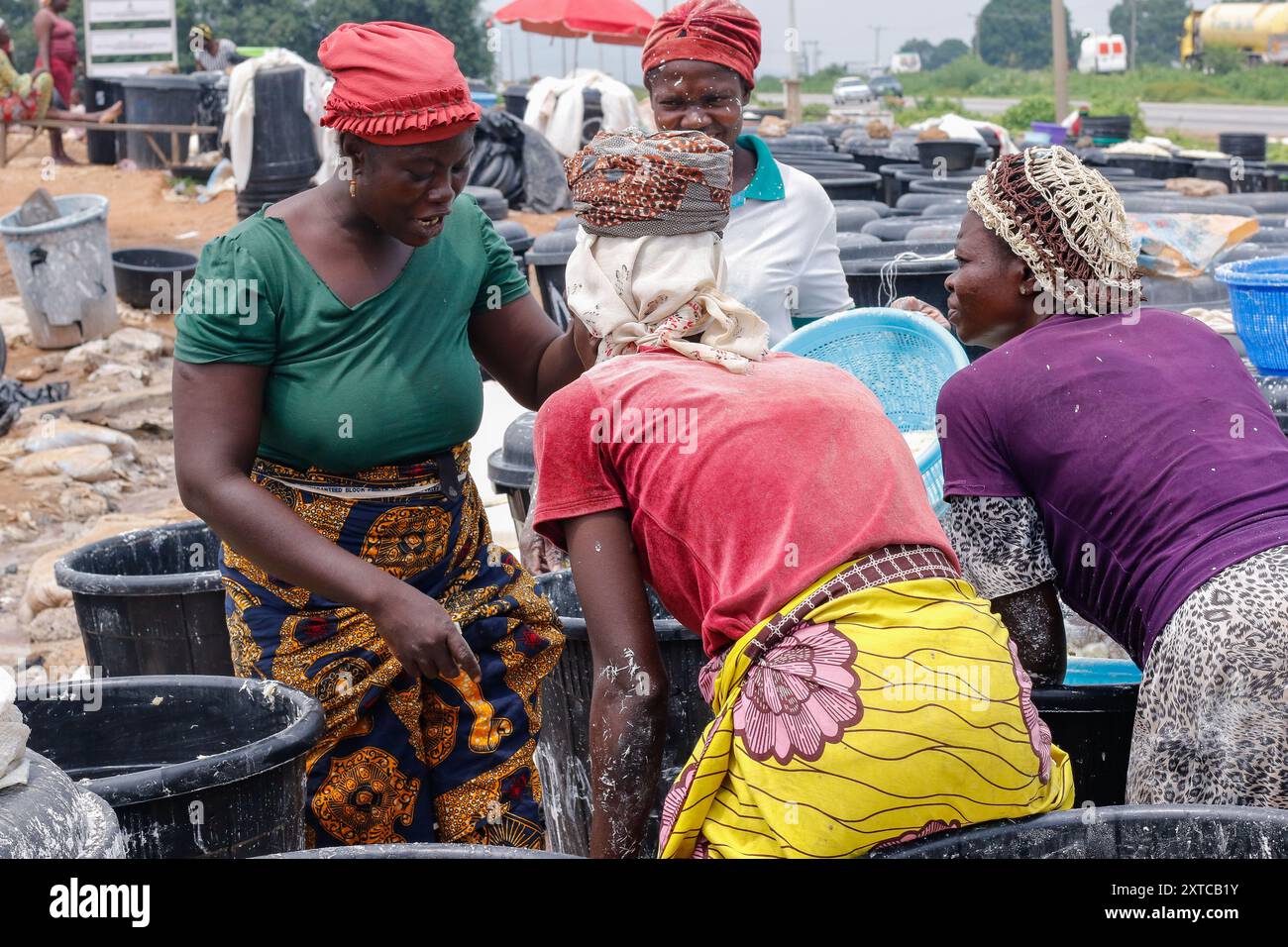 Females in Abuja are struggling and making strides in a local cassava ...