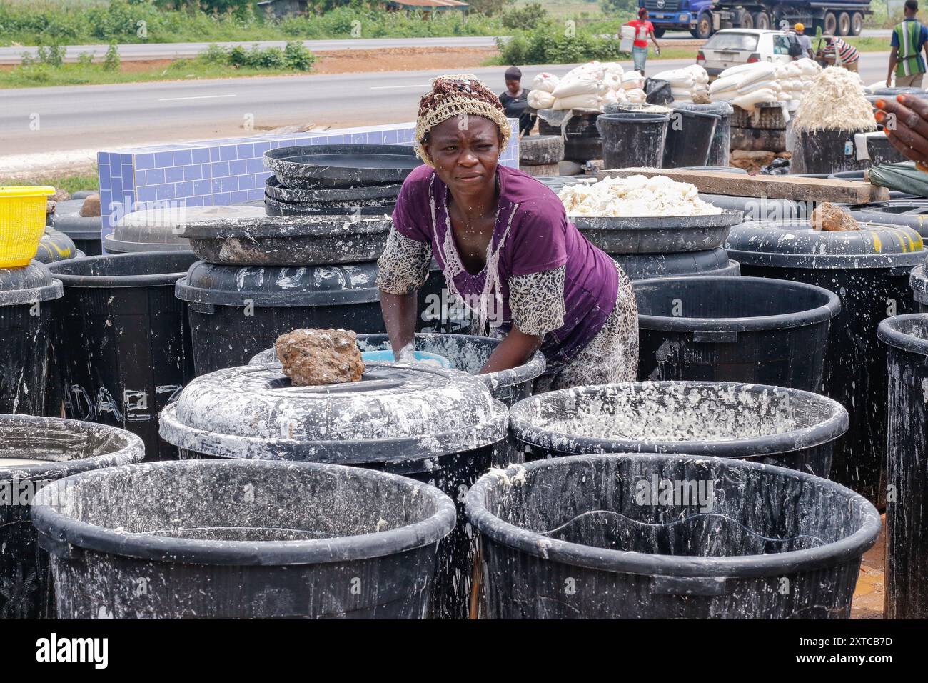 Females in Abuja are struggling and making strides in a local cassava ...