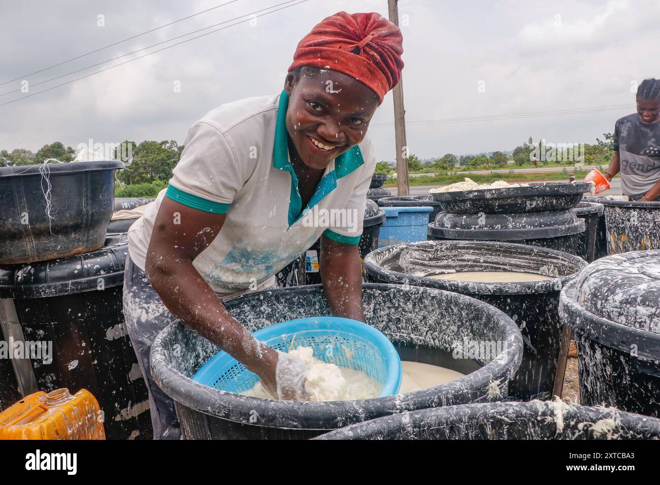 Females in Abuja are struggling and making strides in a local cassava ...