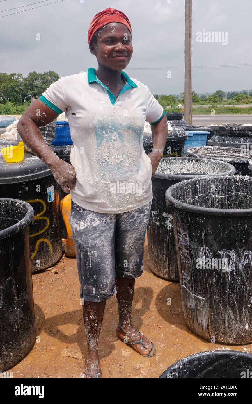 Females in Abuja are struggling and making strides in a local cassava ...